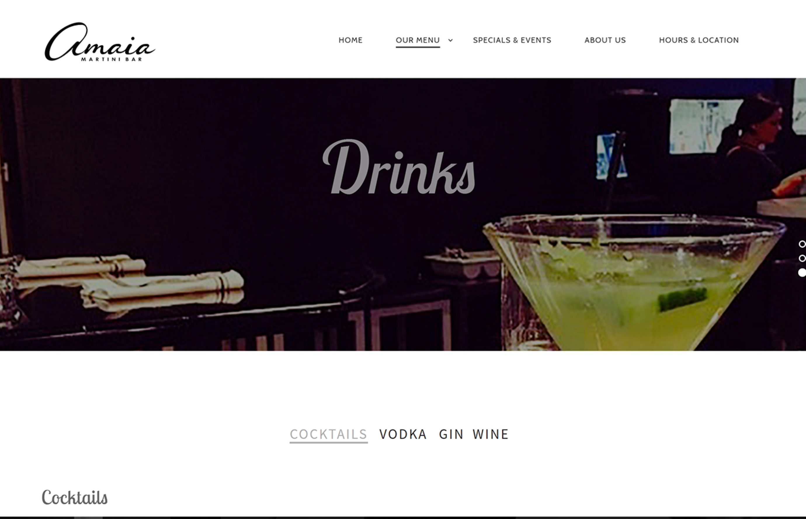 Amaia Martini Bar – MetroWest Creative